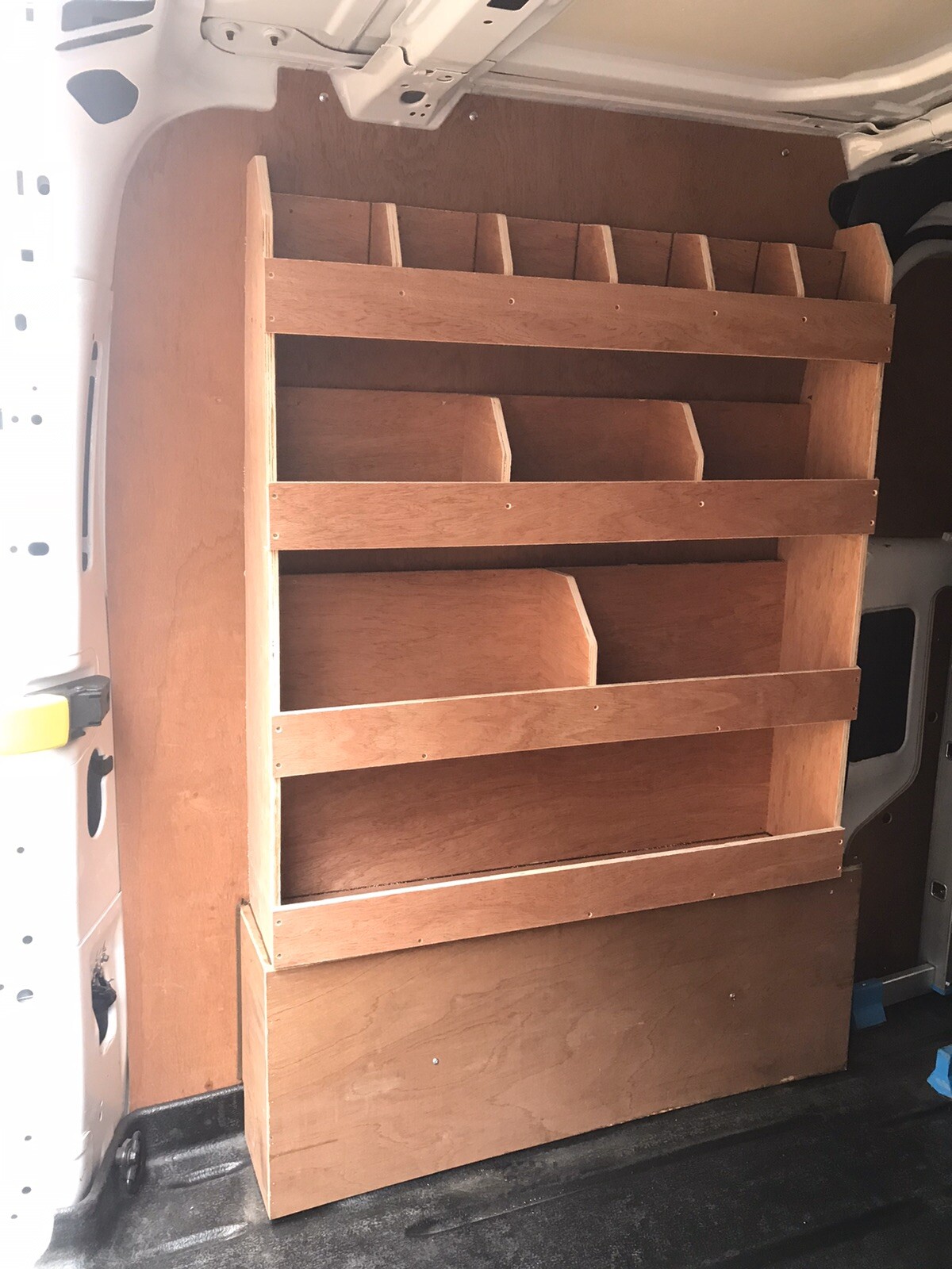 Assembled Ford Transit Custom Van Racking Ply Lining Shelving Swb | eBay UK