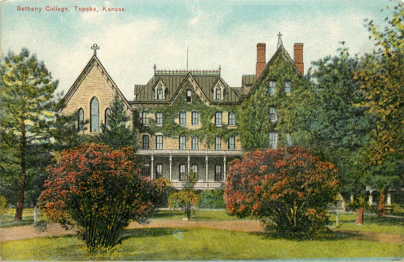Kansas, KS, Topeka, Bethany College 1910's Postcard | eBay