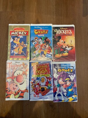 Disney VHS Movie Bundle - 6 Movies - Mickey, Goofy, Tigger & Pooh! | eBay