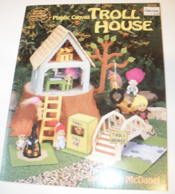 TROLL HOUSE PLAYSET for Troll Dolls Plastic Canvas Needlework Pattern ...