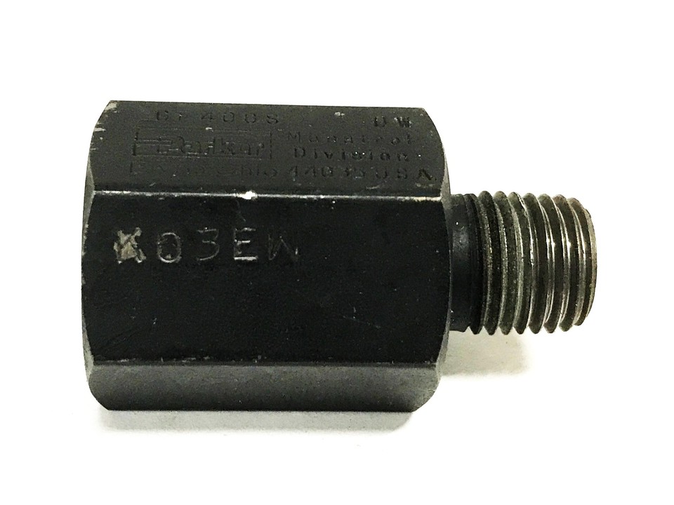 Parker Black Oxide In-Line Gauge Isolator Valve GF400S NOS | eBay