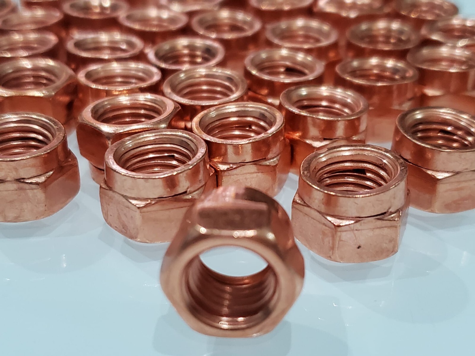 COPPER HEX NUT 03667 SLOTTED M10-1.25 X M14 - LOT OF 50 | eBay