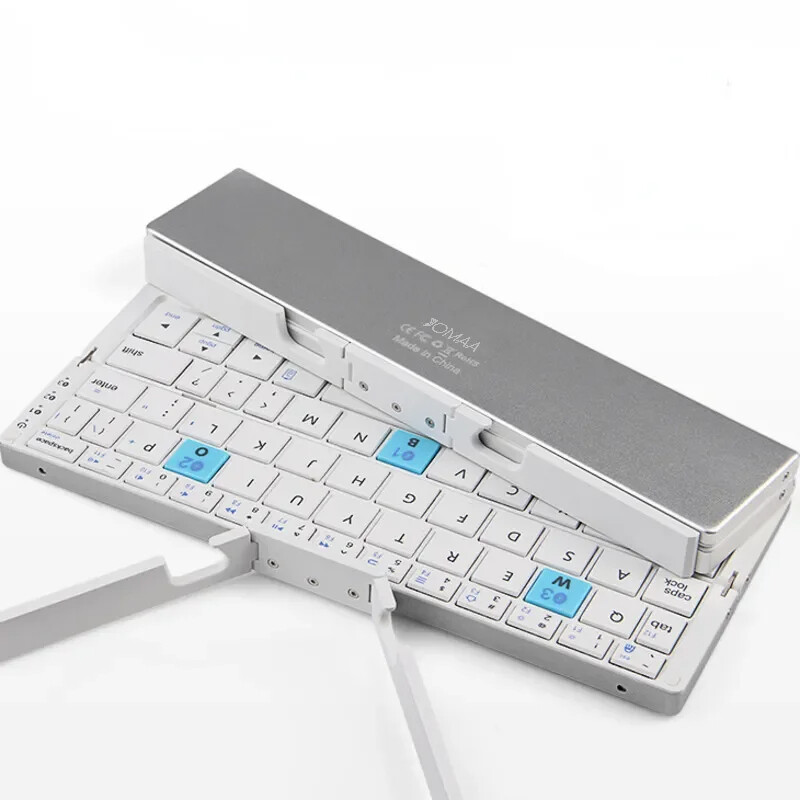 Mini Portable Wireless Bluetooth Keyboard Foldable Rechargeable ...
