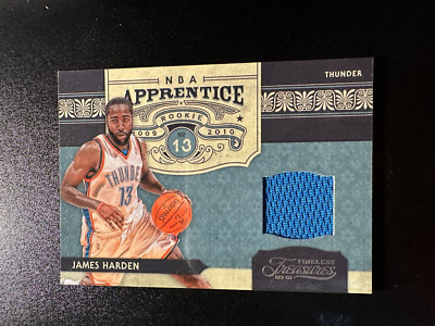 2009-10 Timeless Treasures Apprentice Rookie James Harden Patch 3. #d ...