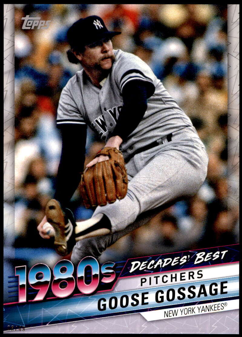 Goose Gossage 2020 Topps Decade's Best Series 2 5x7 #DB-68 8/49 Yankees ...