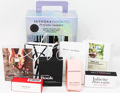 Sephora Women's Perfume Vial Sample Tester Mini 8 pc Fragrance Sampler ...