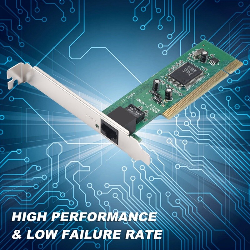 2X(PCI Card RTL8139D Expansion Card 100Mbps RJ45 Ethernet LAN Card6058 ...