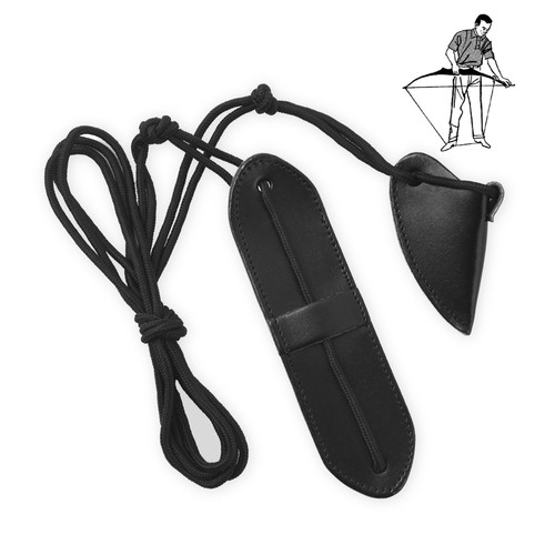 Traditional Leather Bow Stringers Black Hunting Archery Bowstrings ...