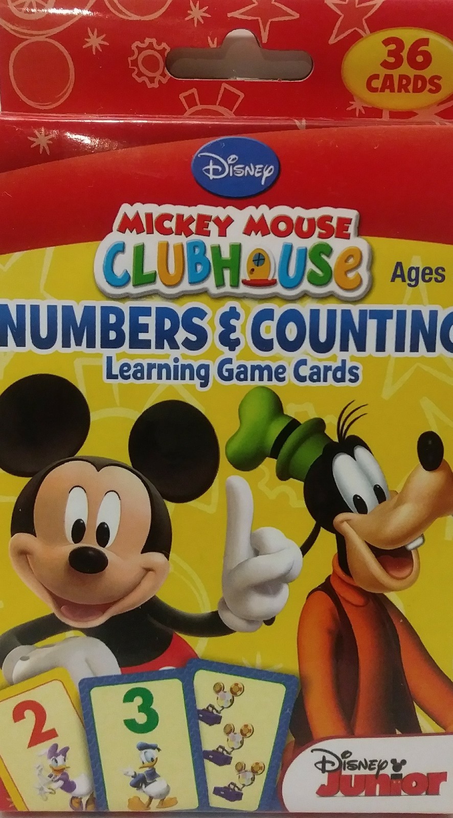 Disney Mickey Mouse Clubhouse Numbers & Counting Learning Game 36 Cards ...