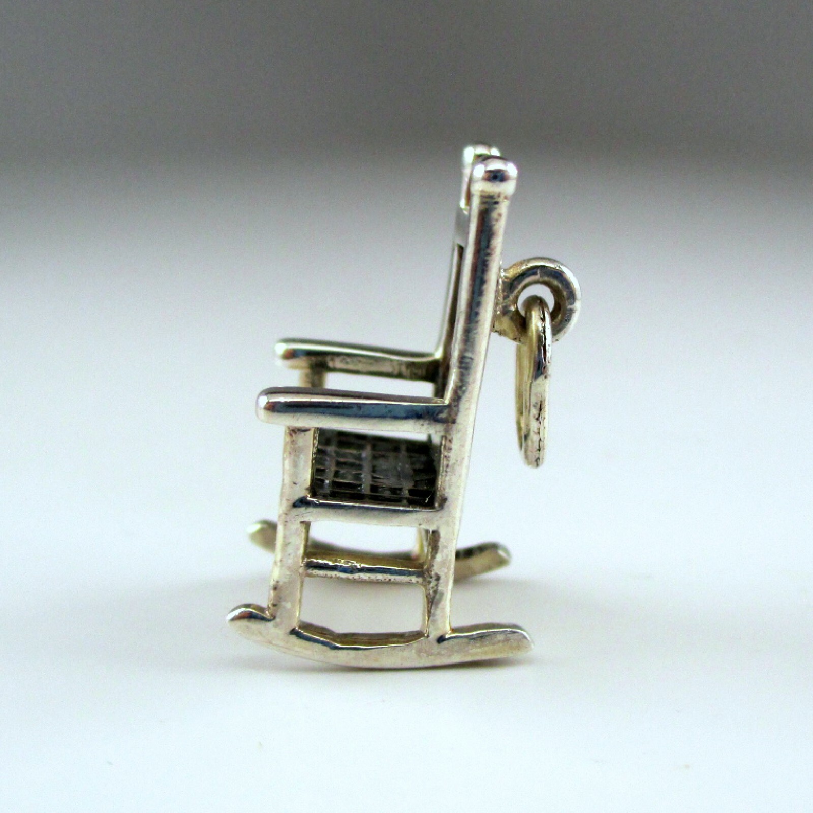 Sterling Silver ROCKING CHAIR Charm for Bracelet ROCKER Country RUSTIC ...