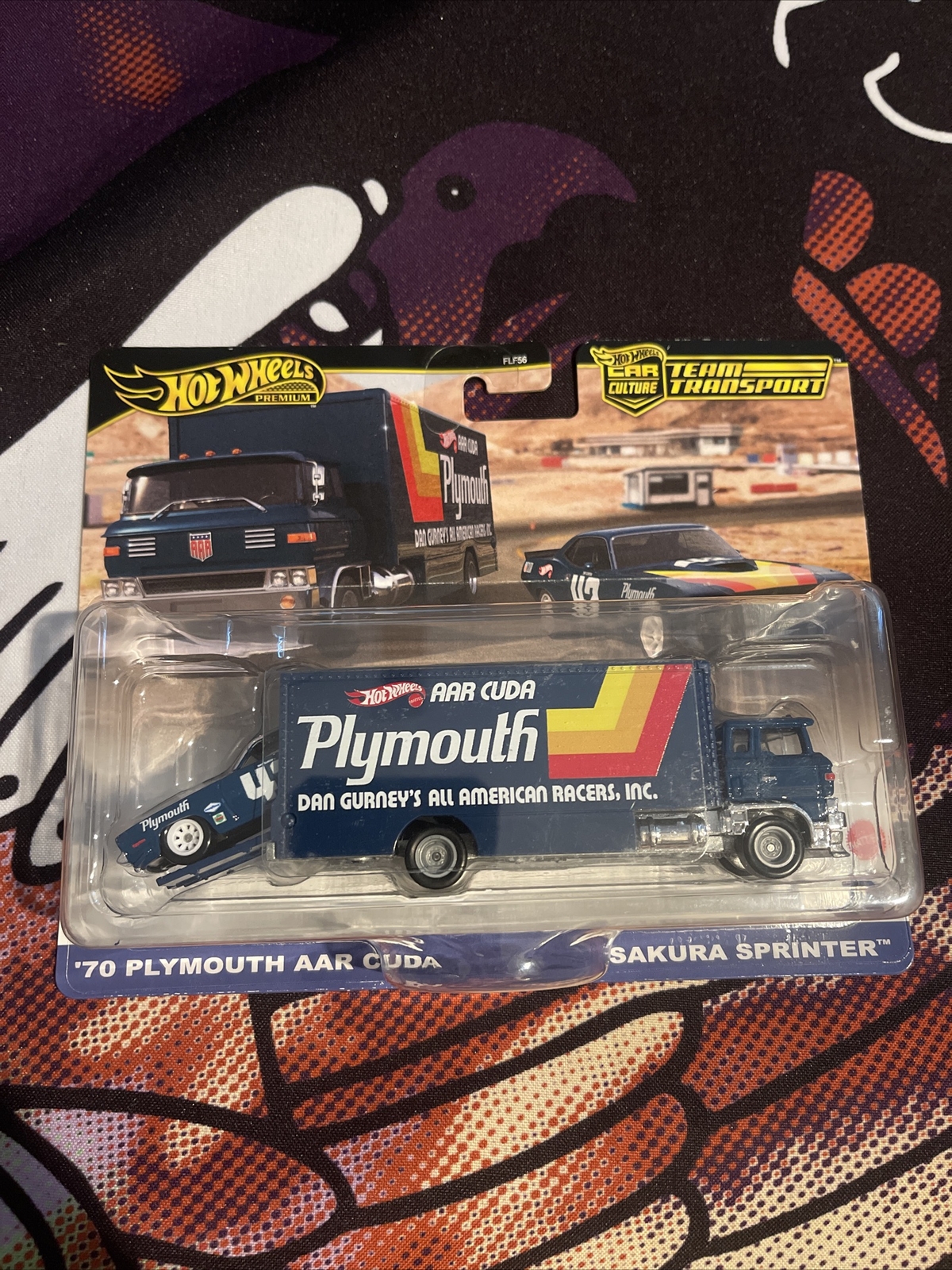Hot Wheels Team Transport ‘70 Plymouth AAR CUDA & Sakura Sprinter #63 ...