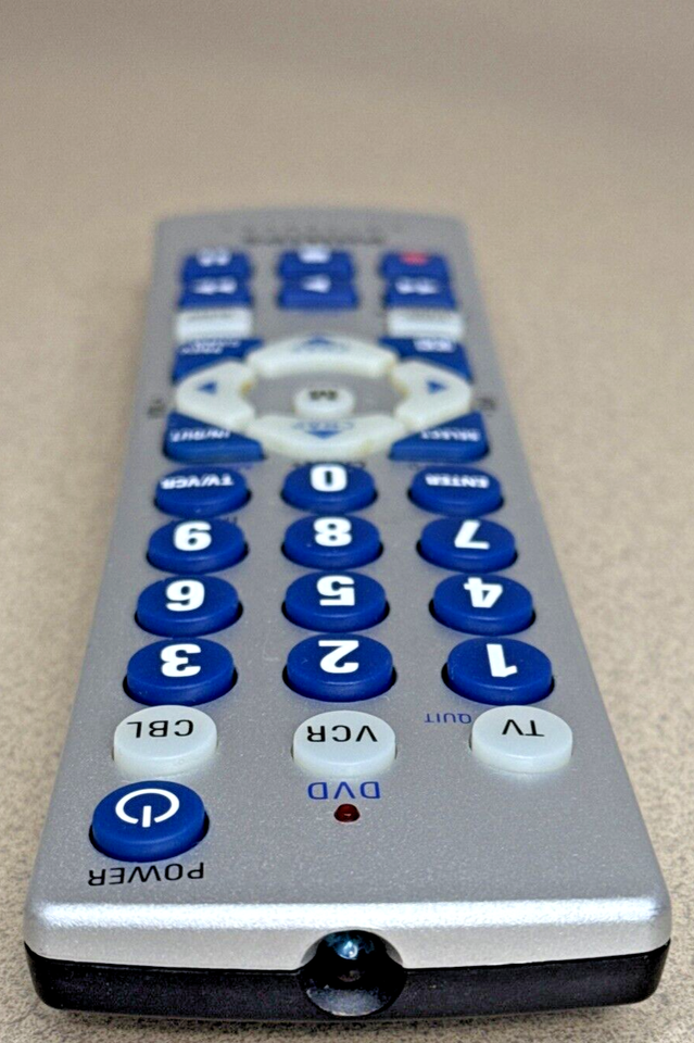 Genuine Philips CL034 Universal Remote - TV, VCR & DVD Replacement, OEM ...