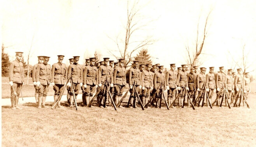 RPPC WW1 US Army Infantry Soldiers in Formation 1903 Springfield ...