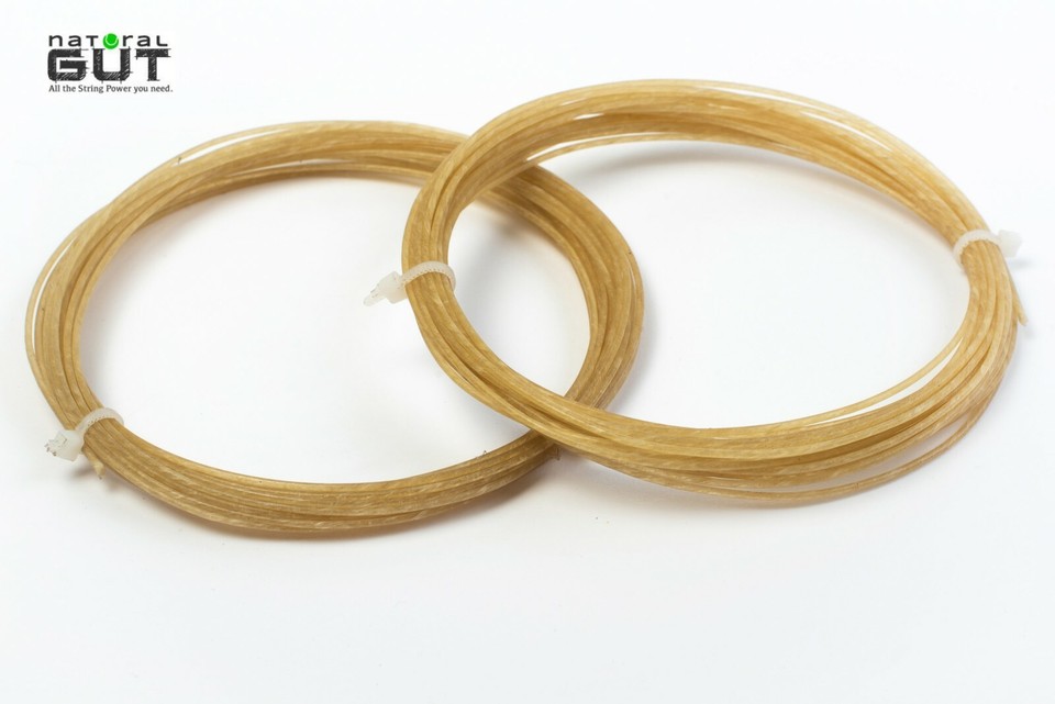 3 SETS NG 16G V5 100% Natural Gut Tennis Racquet String Natural Resin ...