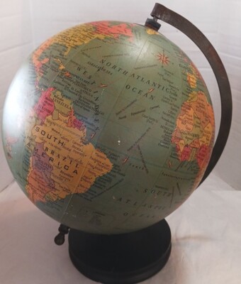 1900-Now - World Globe Wood Base