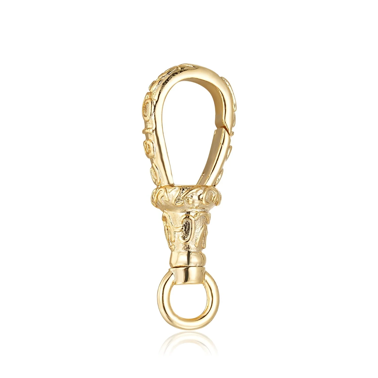 18ct Gold Filled | 30mm Ornate Albert Clasp | Heavy Replacement Clasp ...