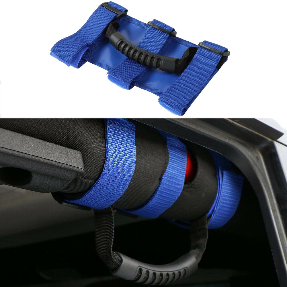 Blue Roll Bar Grab Handle 4x4WD Off Road Accessories fits Jeep Wrangler ...