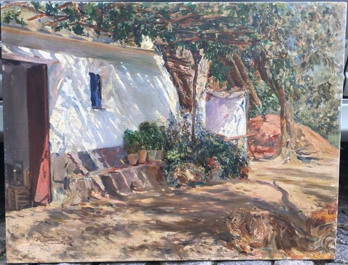 GONZÁLEZ SANTOS Manuel (1875-1949)Atrib. Spanish painter - Oil on canvas. | eBay