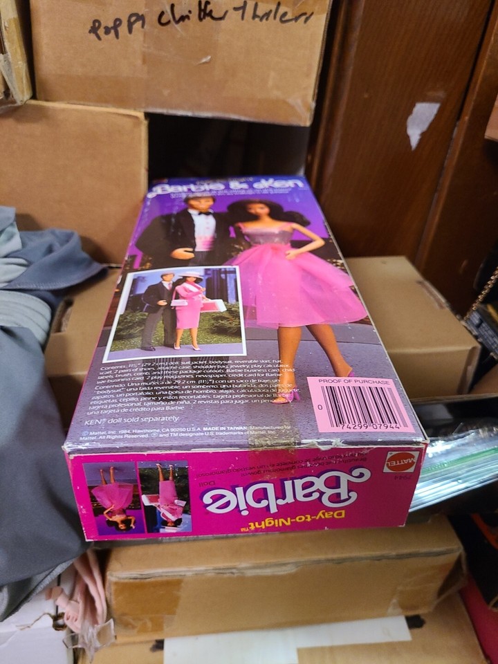 VINTAGE 1984 DAY TO NIGHT HISPANIC BARBIE DOLL # 7944 SEALED BOX MATTEL ...