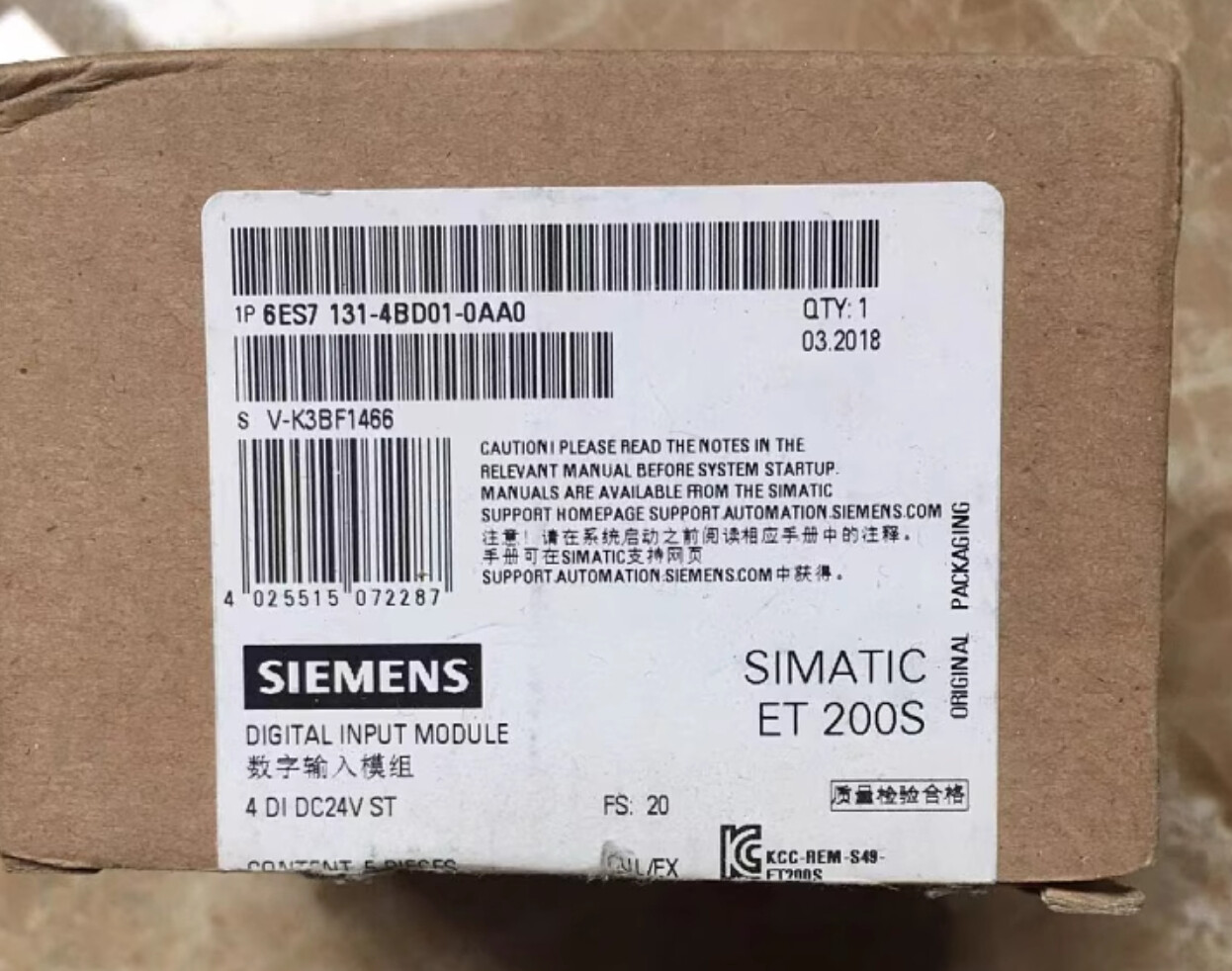 SIEMENS Digital Input Modules 6ES7131-4BD01-0AA0 | eBay
