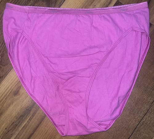 Vintage Hanes Pink Panties Women’s 10 100% Cotton High Waisted High Hip ...