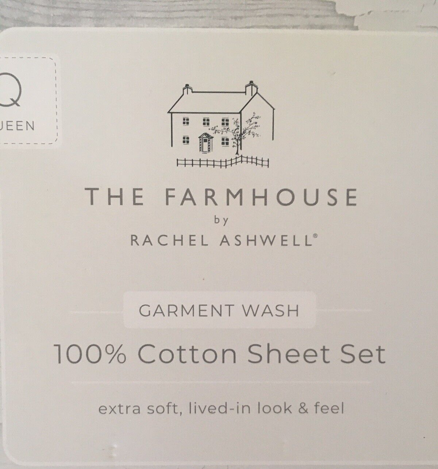 THE FARMHOUSE Rachel Ashwell Shabby Chic Queen Sheet Set Roses Lilac ...