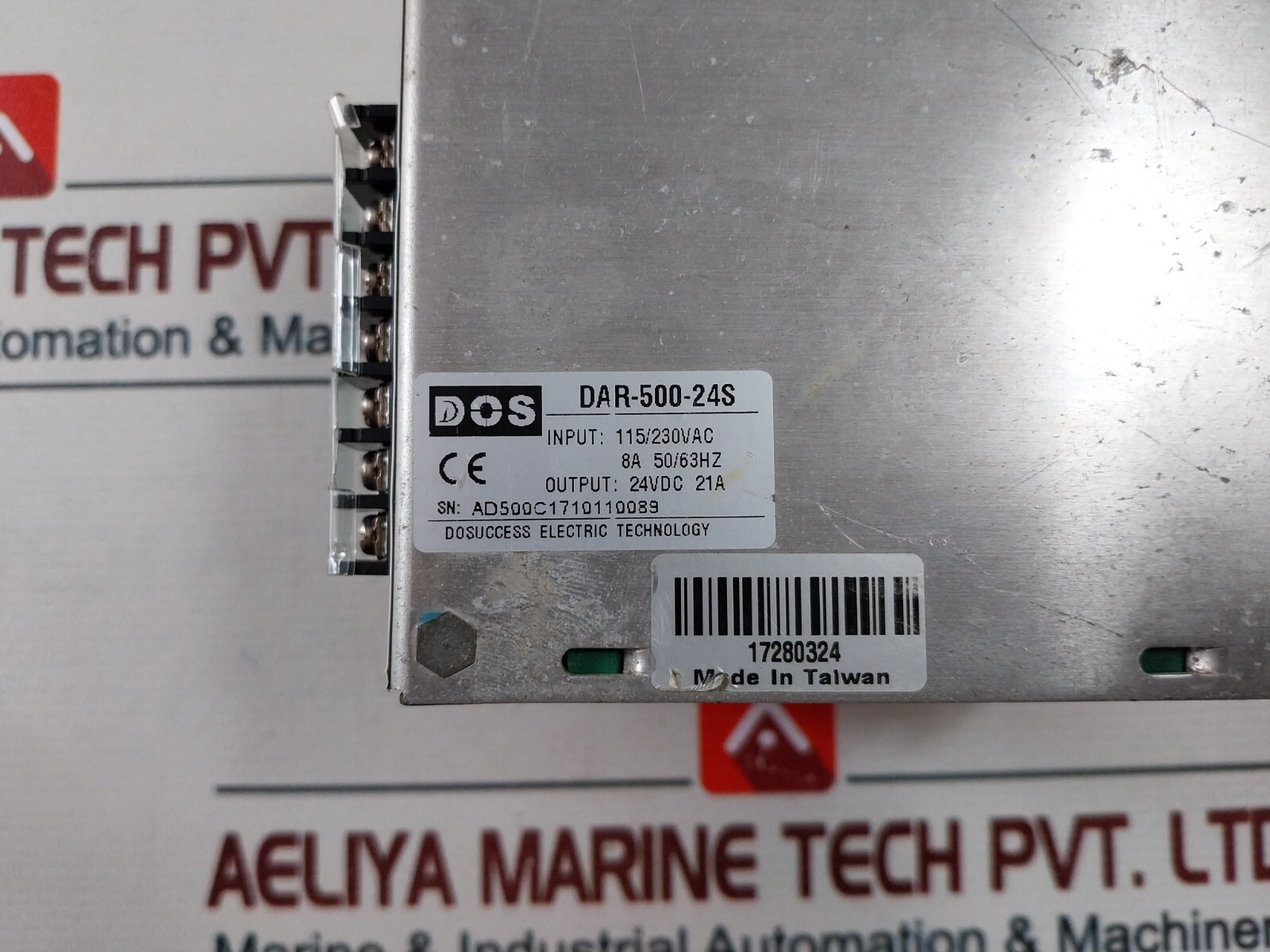 Dos Dar-500-24S Din Schiene Einzel-Ausgang Stromversorgung 115/230VAC ...