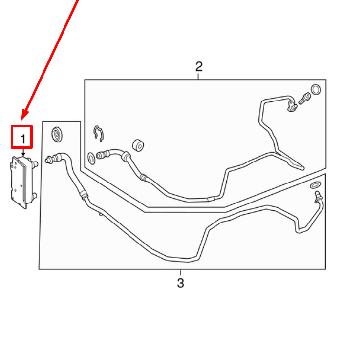 MERCEDES-BENZ S W222, V222, X222 TRANSMISSION OIL COOLER A0995000300 | eBay