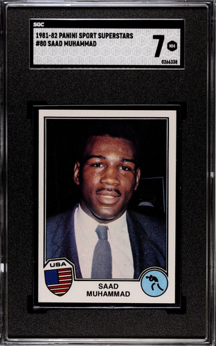 1981 Panini Sport Superstars #80 Saad Muhammad Rookie Card RC SGC 7 NM ...