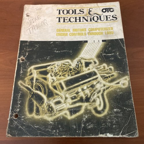 1986 OTC TOOLS TECHNIQUES COMPUTERIZED ENGINE CONTROLS MANUAL GUIDE ...
