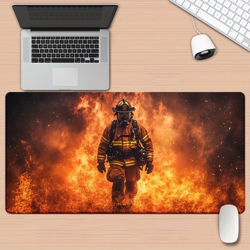 40*90cmXXL Firefighter Gaming Mouse Pad & Desk Mat - Non-Slip Rubber ...