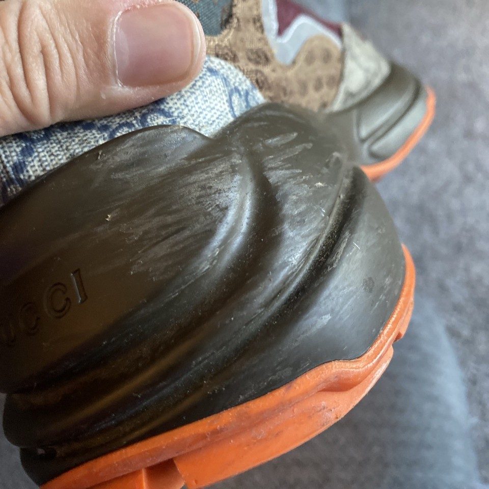 Gucci Rhyton Brick Red Sneaker - Size Gucci 10 US 10.5 | eBay