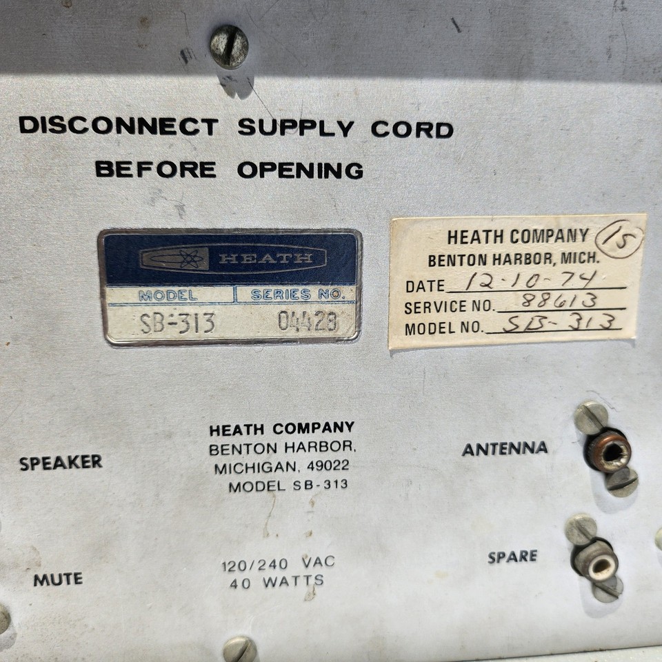 Vintage Ham Radio Heathkit SB-313 | eBay