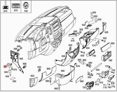 Genuine MERCEDES SMART BBDC X222 W242 V251 Bracket 2025402373 | eBay