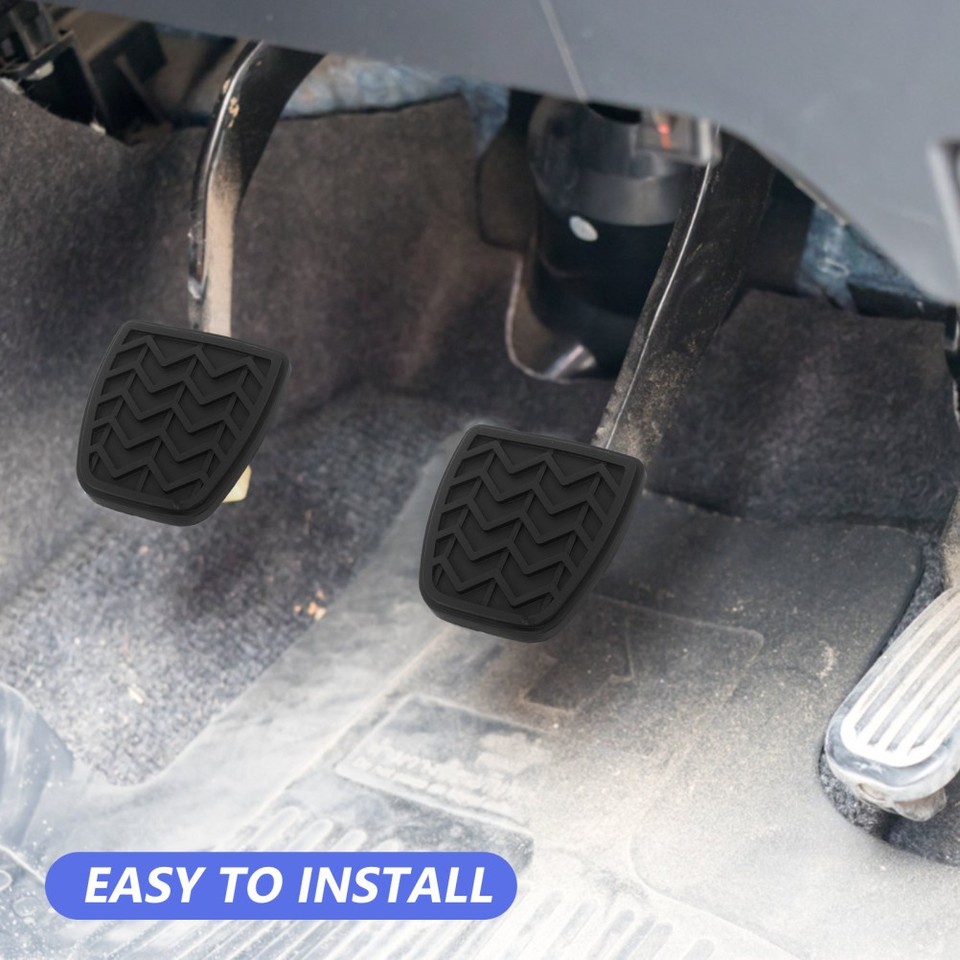 2pcs Clutch Brake Pedal Pad Cover - Rubber Anti Slip Pedal Pad ...