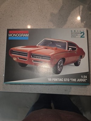 Monogram '69 Pontiac GTO "The Judge" 1:24 Scale Model Kit - Open Box | eBay