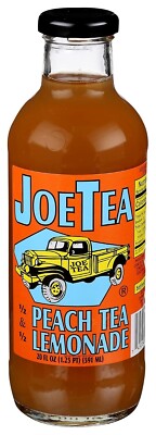 Joe Tea Peach Tea Lemonade 20 oz Glass Bottles (Case Pack of 12) | eBay