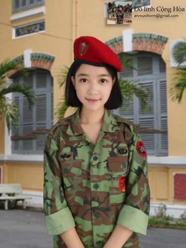 Vietnam War ARVN Airborne Division Nhay Du Enlisted Soldier Beret Set#5 ...