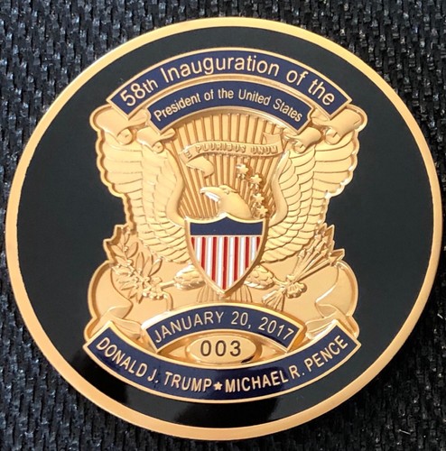 Donald J. Trump 2017 Inauguration Satin Gold version challenge coin | eBay