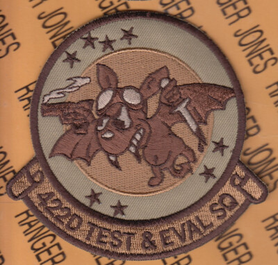 USAF Air Force 422nd Test & Evaluation Sq TES 4" DCU Desert patch c/e B ...