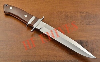HF KNIVES 15"Custom Handmade Bob Sub-Hilt Loveless Style D2 Steel ...