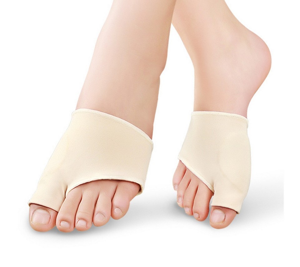 Pair Bunion Big Toe Protector Fabric w/ 5mm Thick Gel Foot Sleeve ...