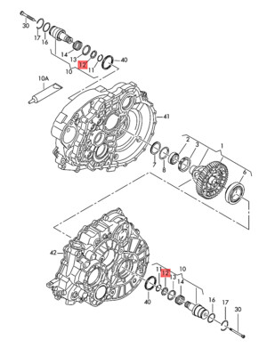 Genuine VW AUDI SKODA SEAT Arteon Beetle Cabrio tapered ring 02M409374A ...