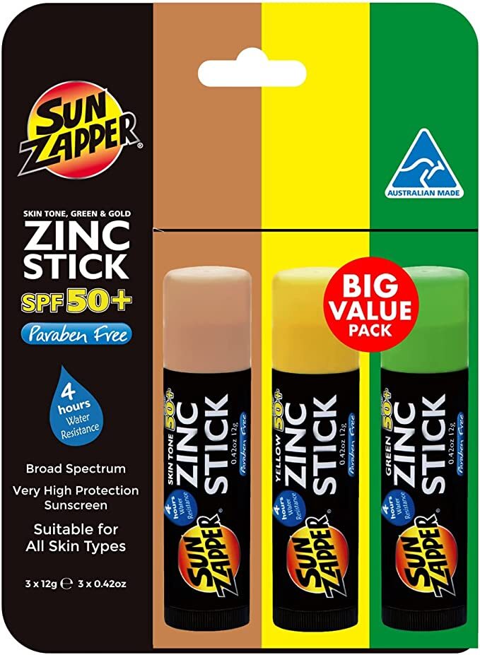 Sun Zapper Zinc Oxide Sun Block - Skin Tone, Green & Gold - Spf 50+ | eBay