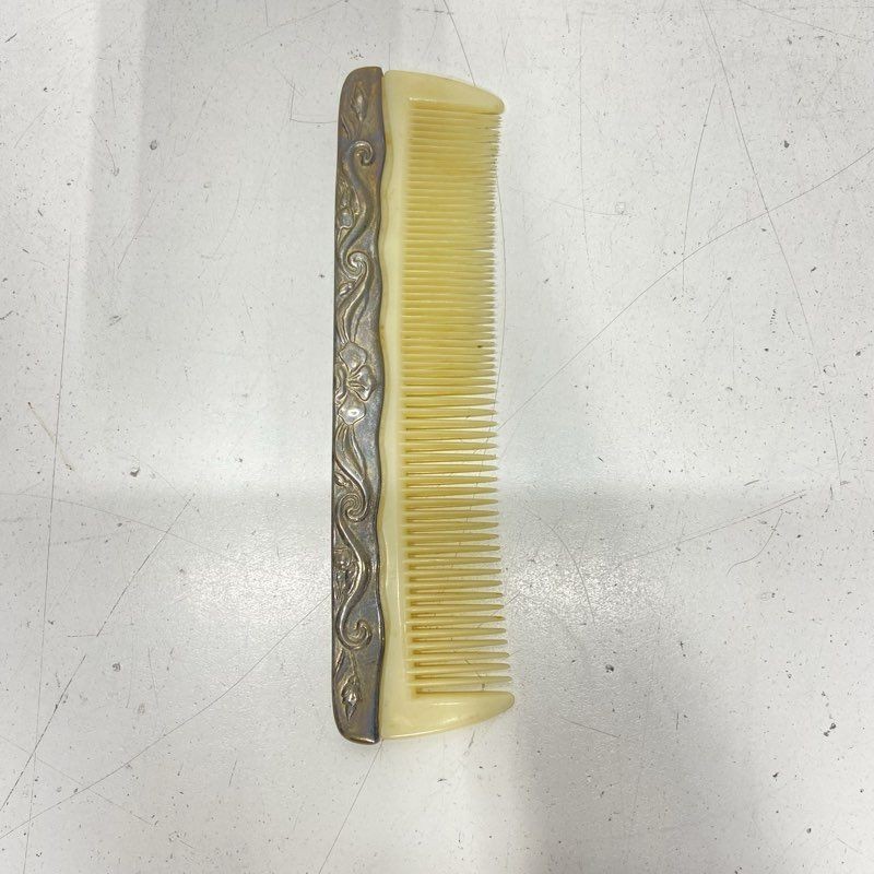 Vintage Silver Plate Mirror, Hair Bush, Comb. 6 Vanity Table ...