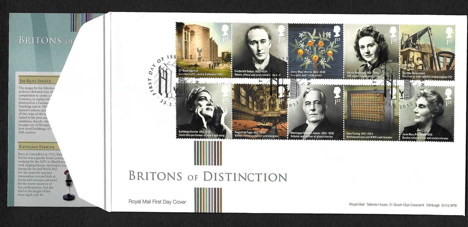 GB: FDC Britons of Distinction, Persönlichkeiten | eBay.de