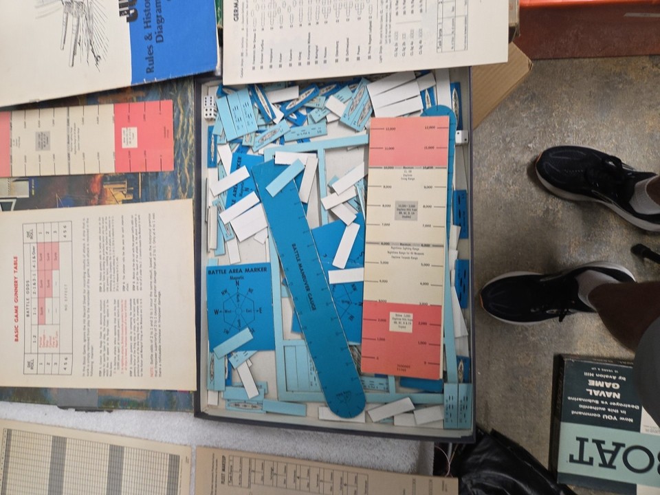 Vintage Lot Of 4 U-Boat Jutland Midway Anzio 1960's WWII board Games ...