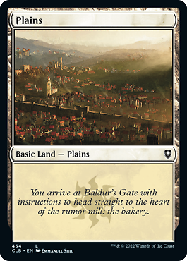 4x (454) Plains - Basic Land MTG Commander Legends: Battle for Baldur's ...