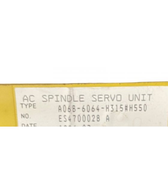 Spindle Drive FANUC A06B-6064-H315 | eBay