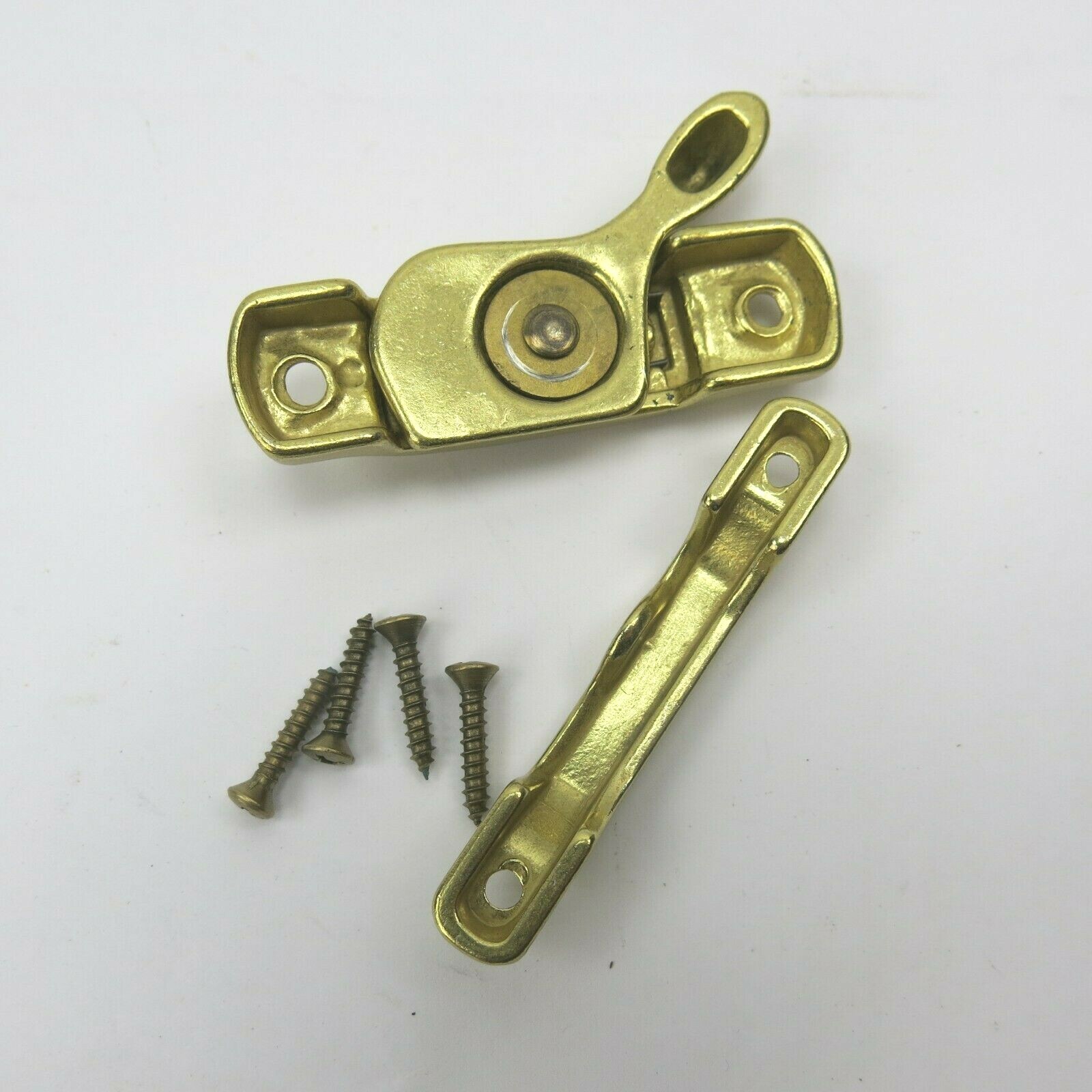 Vintage Brass Window Latch Lock Handle Antique Retro Finished Hardware ...